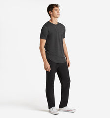 Tri-Blend Scallop Crew | Black | Goodlife