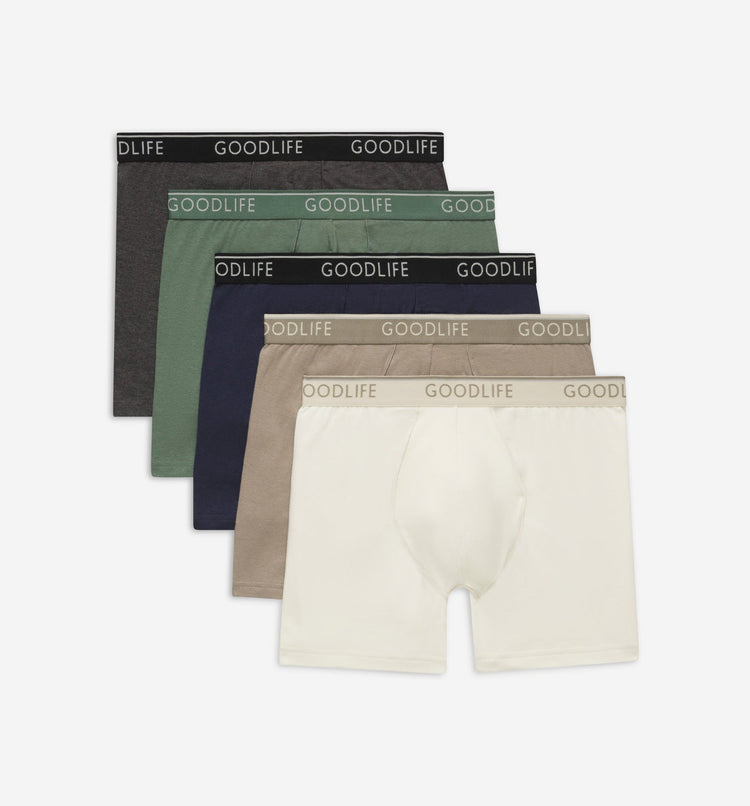 6" Gusseted Boxer Brief (5-Pack) | Goodlife